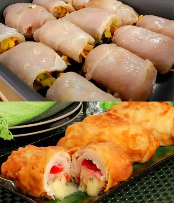 Peito De Frango Recheado Com Legumes Atual Receitas